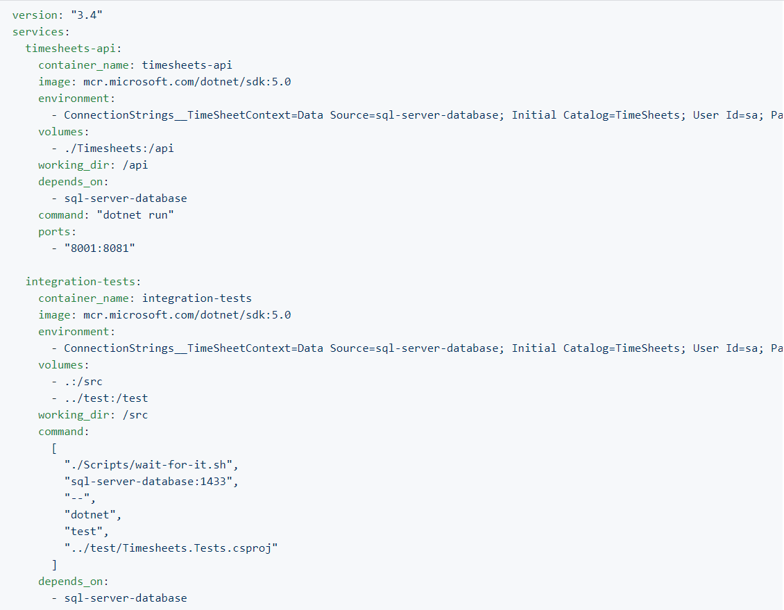 How To Run Integration Tests Using Docker Compose And Net 5